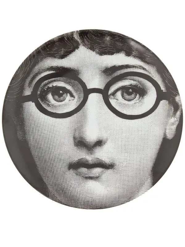 FORNASETTI Plate - Black