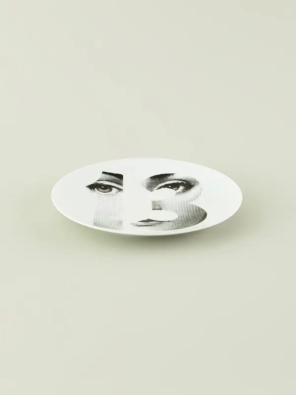 FORNASETTI Tema E Variazioni 108 Wall Plate - White