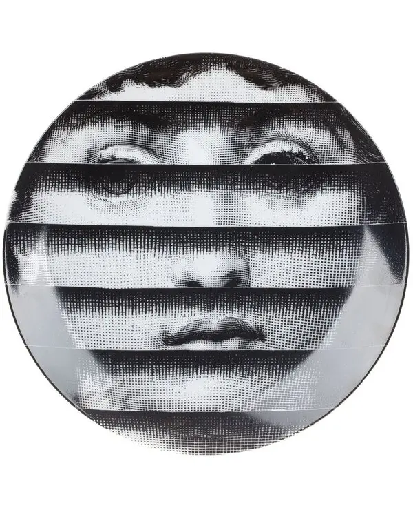 FORNASETTI Plate - Black
