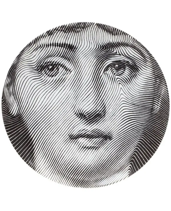 FORNASETTI Wall Plate - Grey