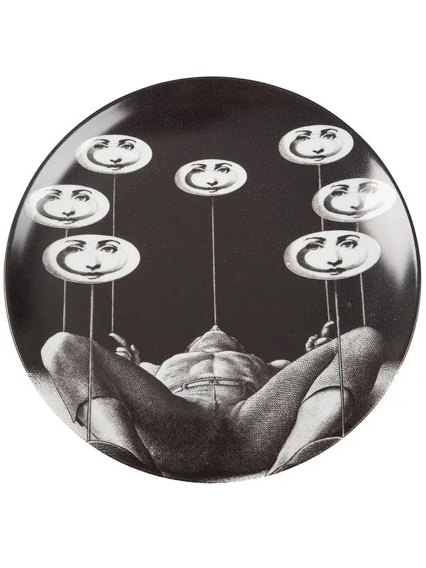 FORNASETTI Plate - Black