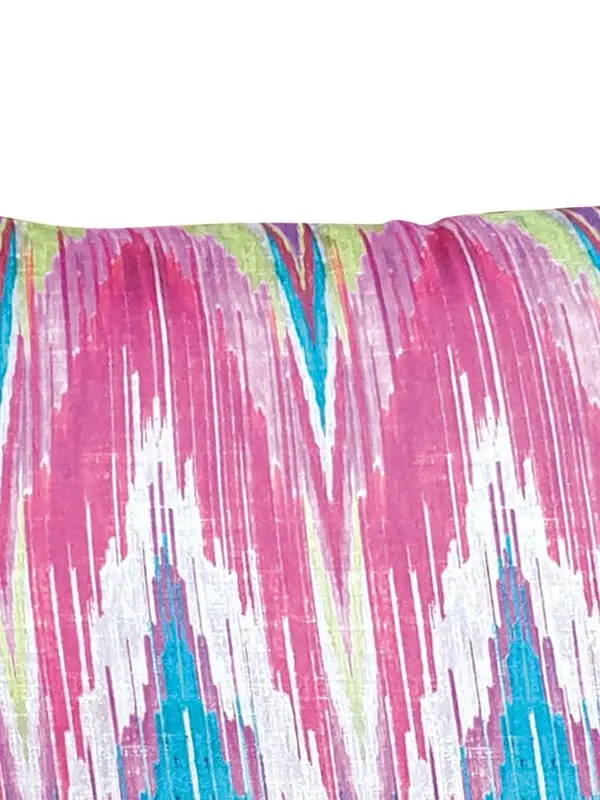 LES-OTTOMANS Abstract-print Silk-blend Cushion