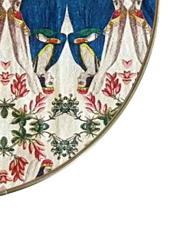 LES-OTTOMANS Patch Nyc Circular Tray