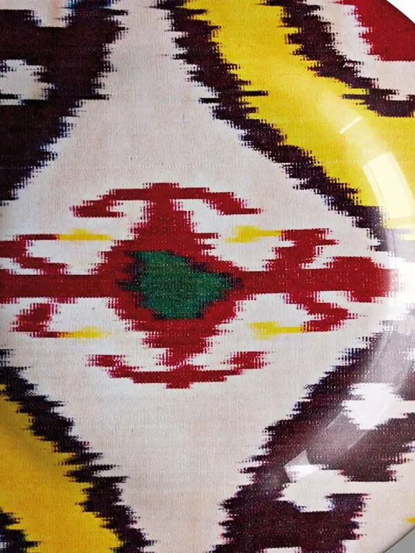 LES-OTTOMANS Ikat Ceramic Plate