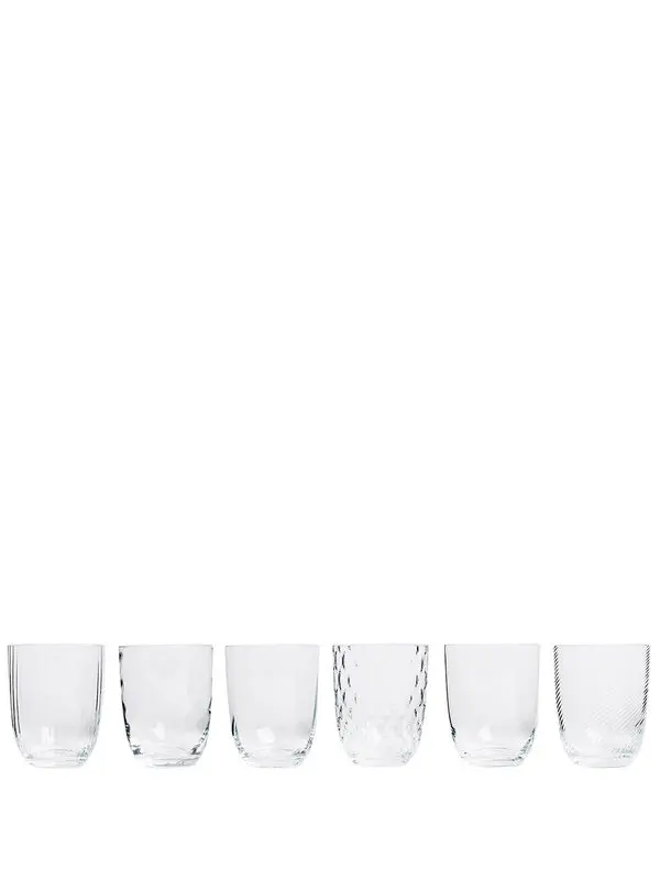 NASONMORETTI Idra Water Glass Set Of Six - Neutrals