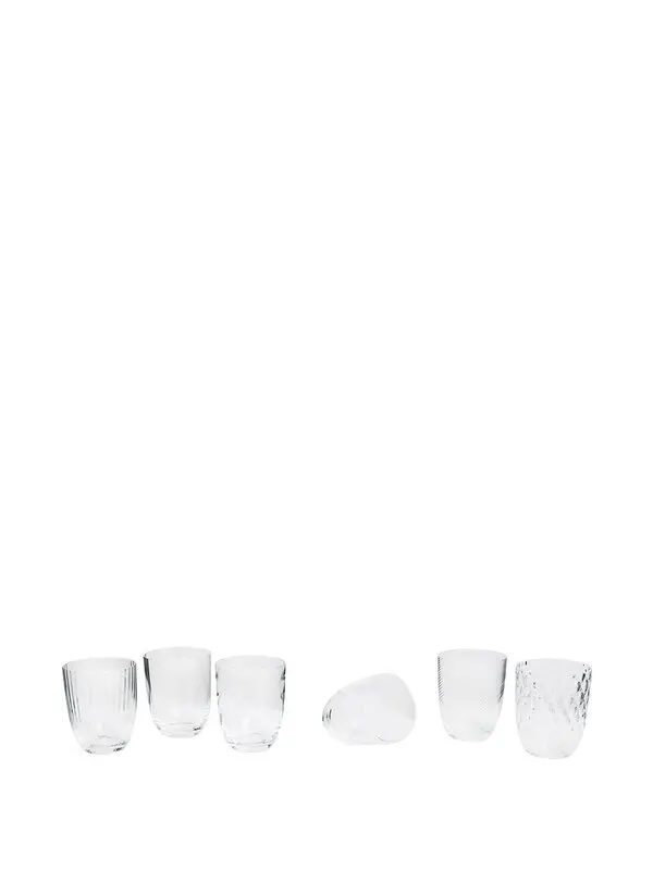 NASONMORETTI Idra Water Glass Set Of Six - Neutrals