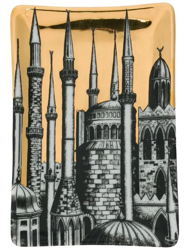 FORNASETTI Minareti Rectangular Ashtray