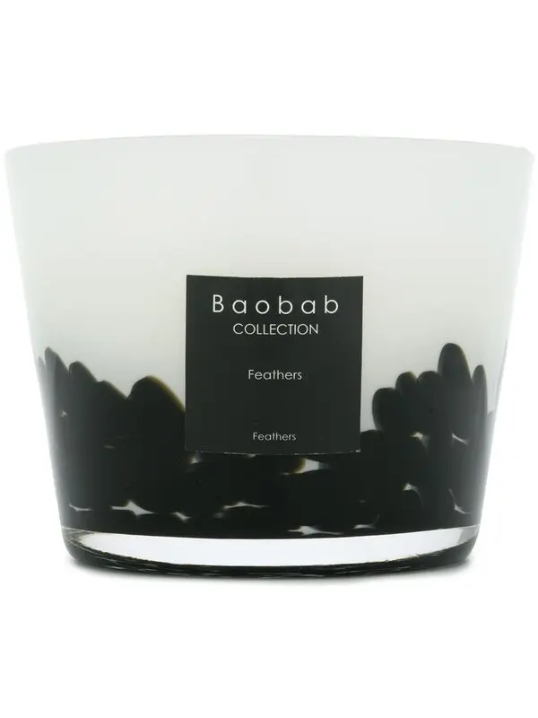BAOBAB COLLECTION Feathers Scented Candle - Black
