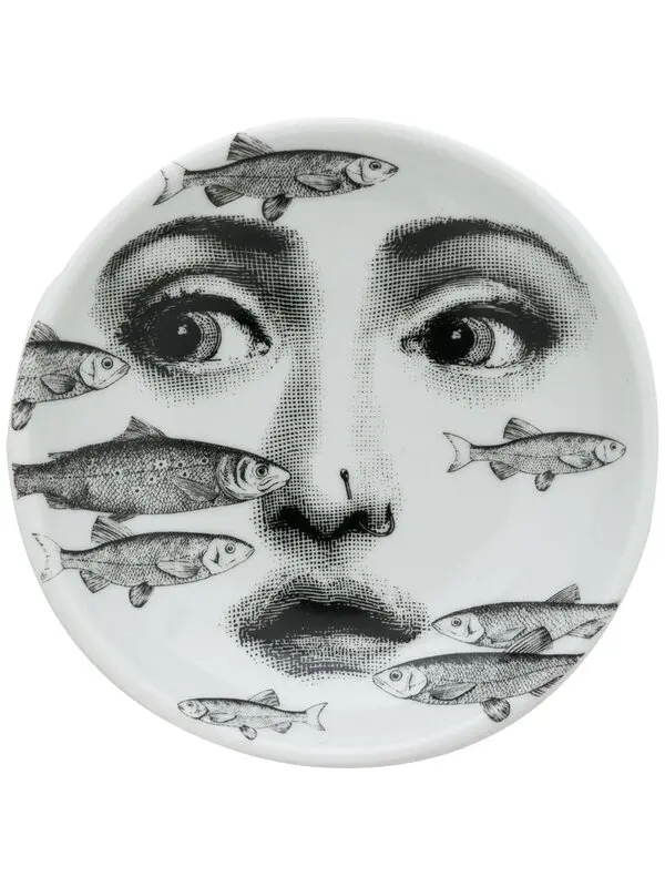 FORNASETTI Tema E Varizioni N°392 Ashtray - White
