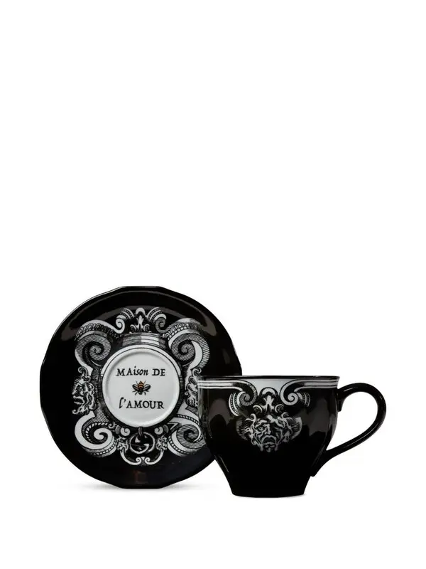 Gucci Star Eye Porcelain Teacup And Saucer Set