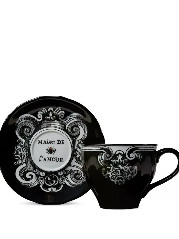 Gucci Star Eye Porcelain Teacup And Saucer Set