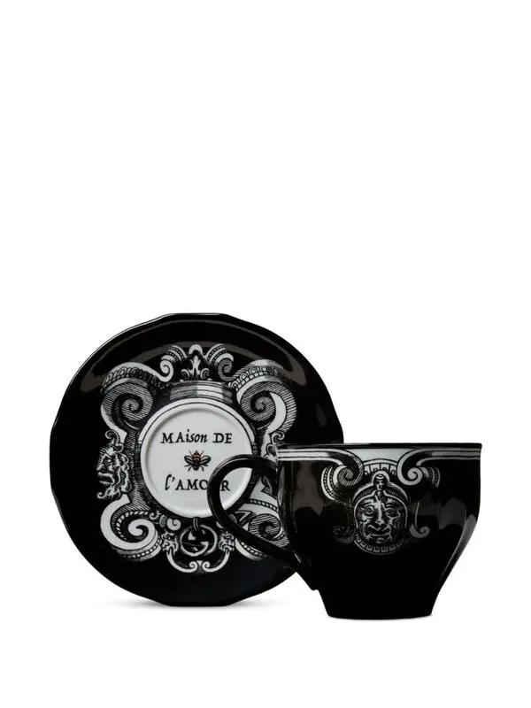 Gucci Star Eye Porcelain Teacup And Saucer Set