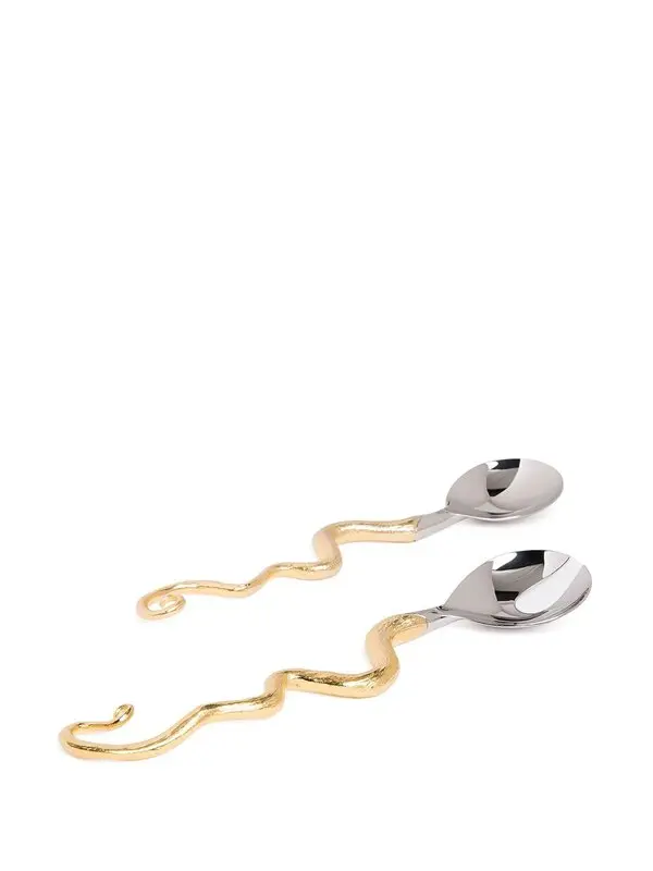 L'Objet Twisted Horn Serving Set - Gold