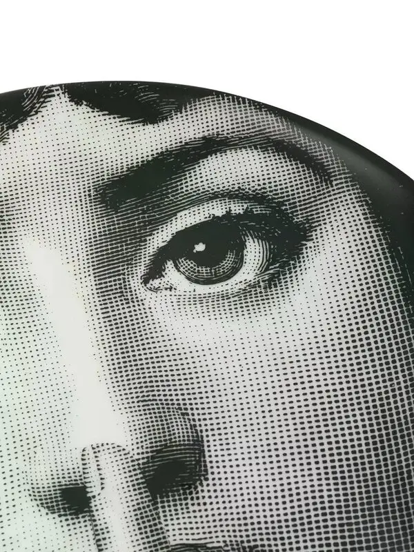 FORNASETTI Silenzio Plate - White