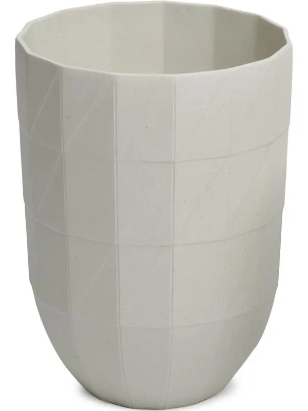 HAY Paper Porcelain Textured Vase - Grey