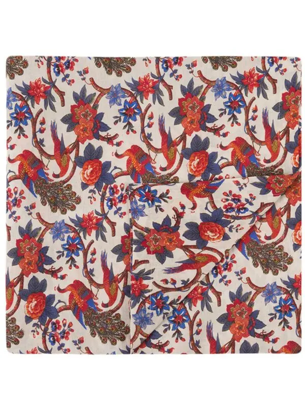 La DoubleJ Peacock Print Napkin