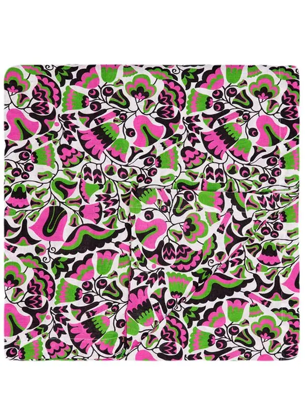La DoubleJ Tulip Print Cocktail Napkin