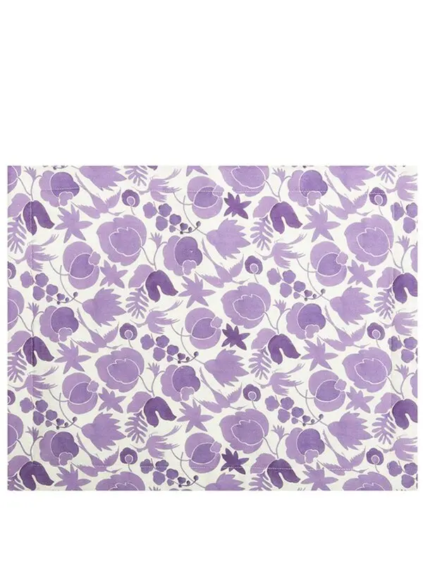 La DoubleJ Floral Print Two-placemat Set