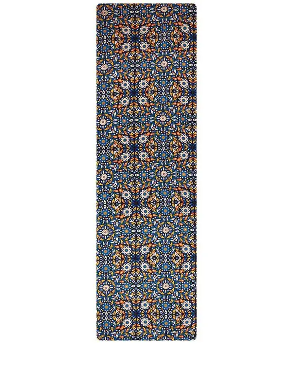 La DoubleJ Confetti-print Linen Runner - Blue