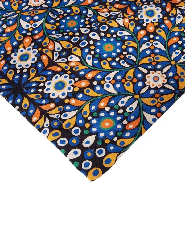 La DoubleJ Confetti-print Linen Runner