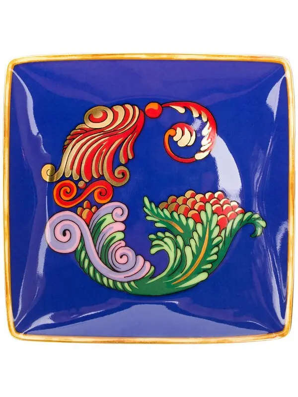 Versace Holiday Alphabet 'g' Bowl - Blue