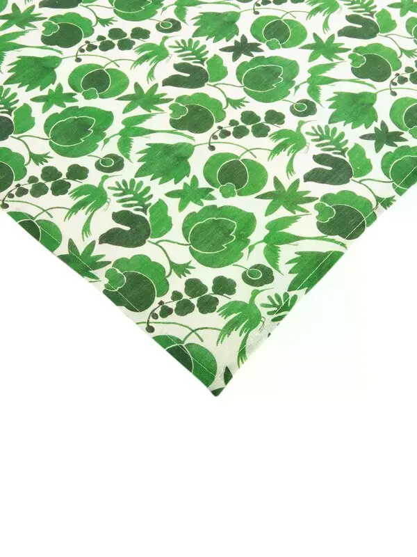 La DoubleJ Set Of 6 Linen Napkins - Green