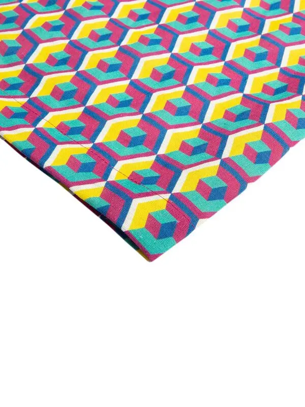 La DoubleJ Geometric Pattern Table Cloth