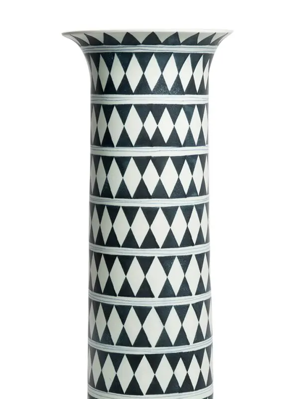 L'Objet Geometric-pattern Porcelain Vase