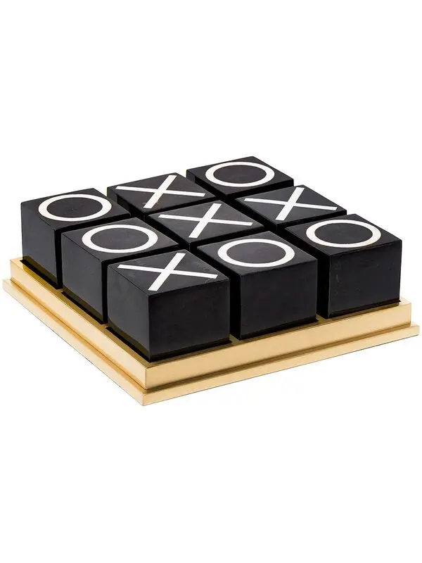 L'Objet Shell Tic-tac-toe Set - Black