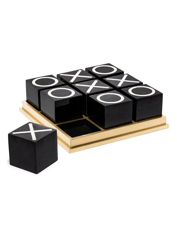 L'Objet Shell Tic-tac-toe Set - Black