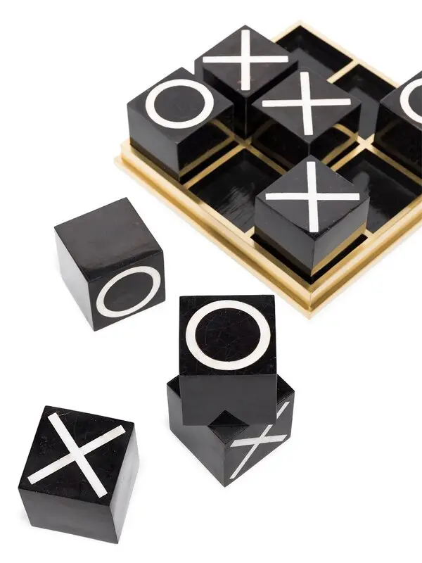 L'Objet Shell Tic-tac-toe Set - Black