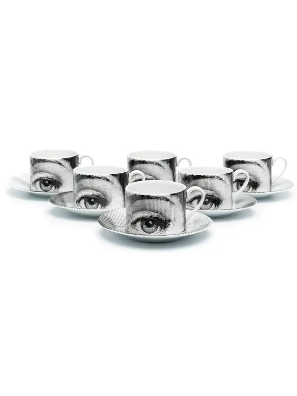FORNASETTI Tema E Variazioni Tea Set - White