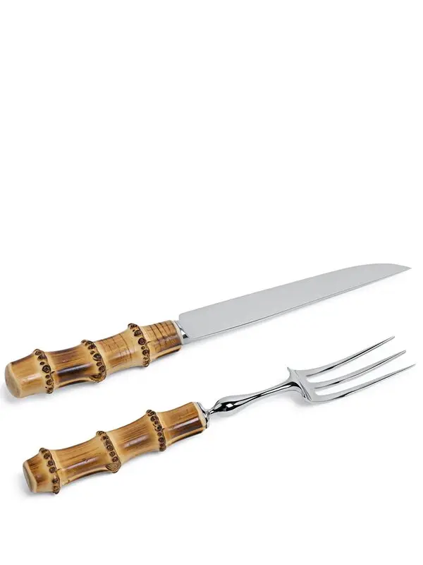 LORENZI MILANO Bamboo Carving Set - Brown
