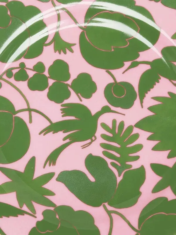 La DoubleJ Wildbird Dessert Plates - Pink
