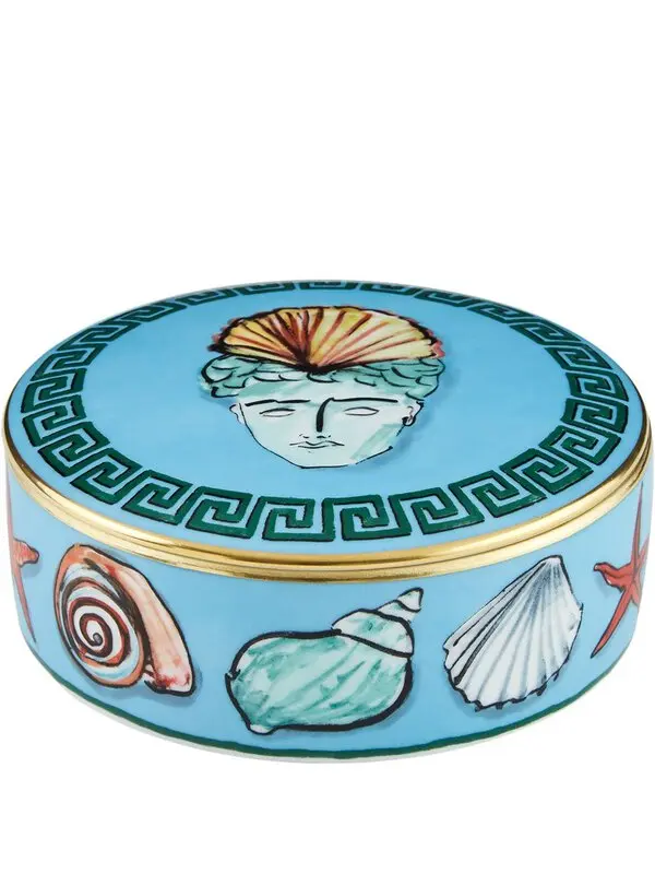 GINORI 1735 Il Viaggio Di Nettuno Trinket Box - Blue