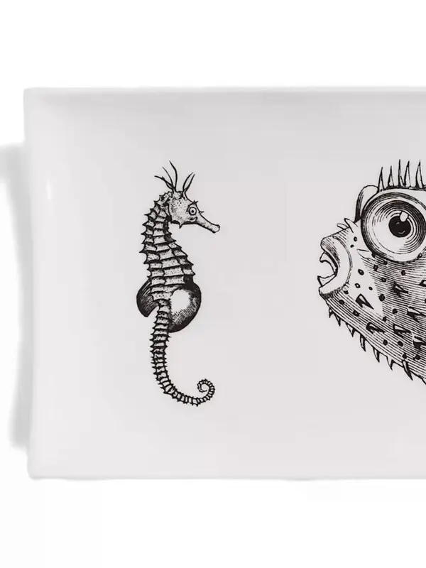 FORNASETTI Pufferfish & Seahorse Tray