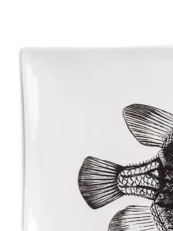 FORNASETTI Pufferish & Seahorse Plate