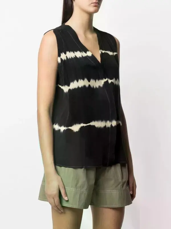 Giorgio Armani Tie-dye Print Sleeveless Top
