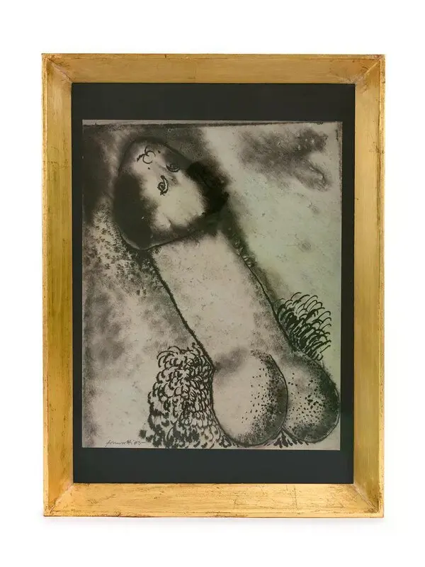 FORNASETTI Erotic Painting - Gold