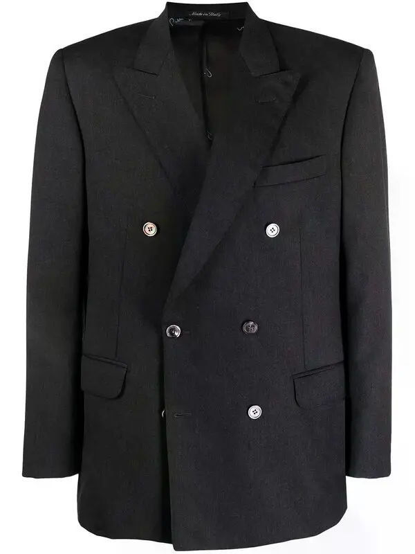 Pierre Cardin 1980s Peak Lapels Double-breasted Blazer