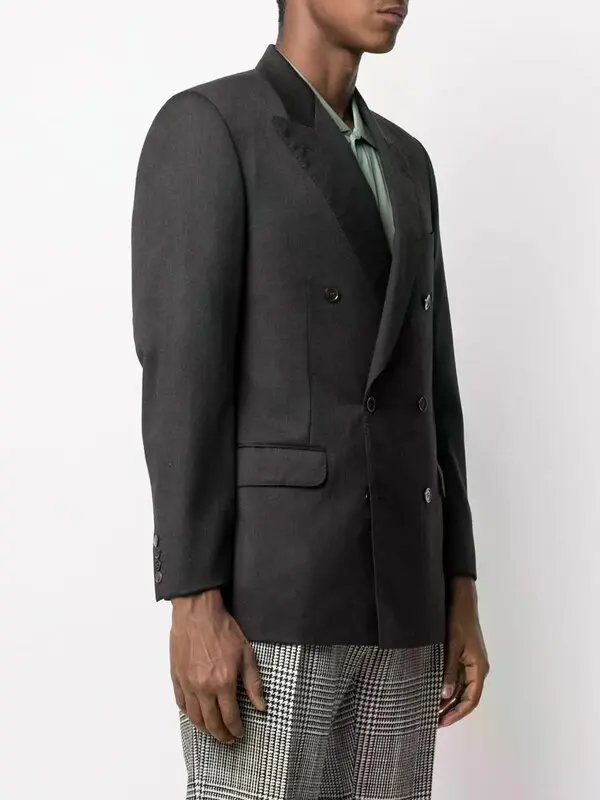 Pierre Cardin 1980s Peak Lapels Double-breasted Blazer
