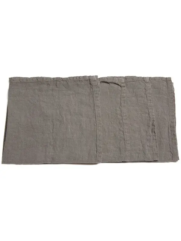 ONCE MILANO Four-set Linen Napkins - Grey