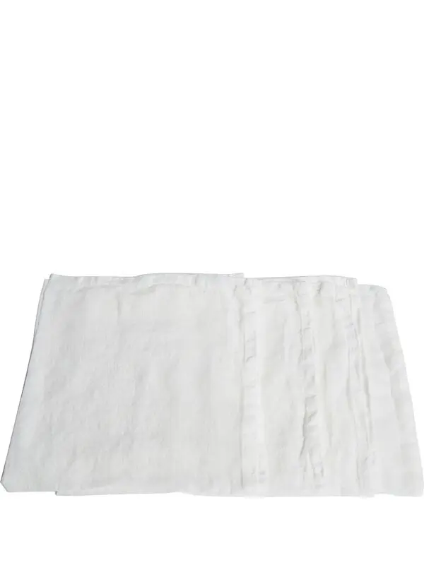 ONCE MILANO Linen Napkins - White