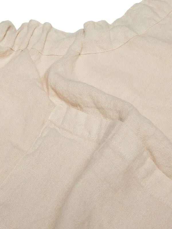 ONCE MILANO Mid-length Linen Apron - Neutrals