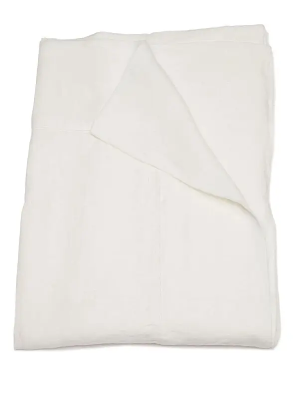 ONCE MILANO Medium Linen Tablecloth - White