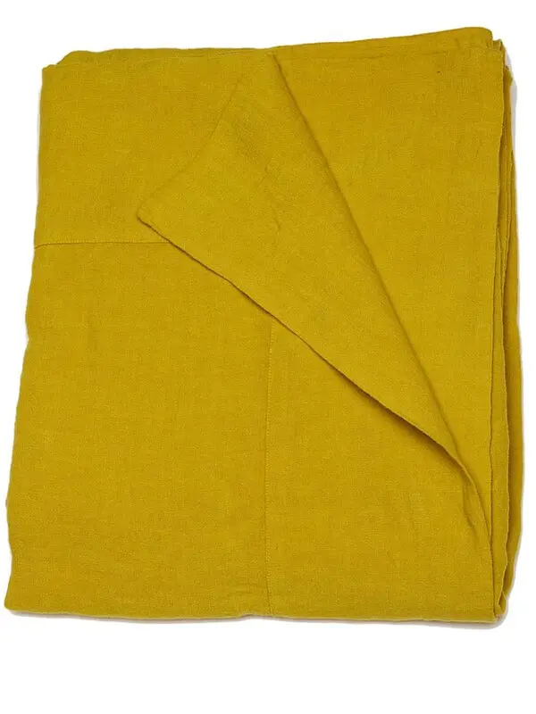ONCE MILANO Medium Linen Tablecloth - Yellow