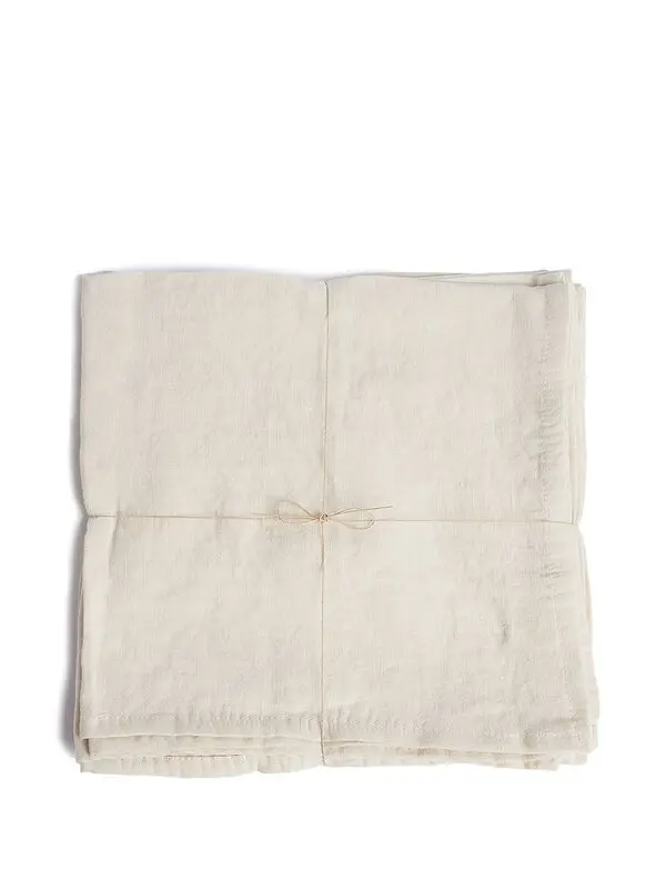 ONCE MILANO Four Pack Linen Napkins - Neutrals