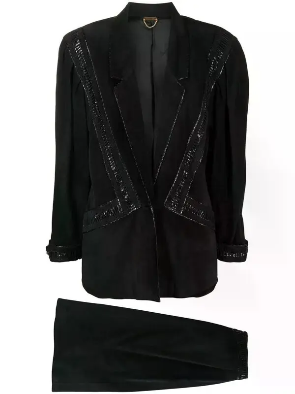 A.N.G.E.L.O. VINTAGE CULT 1980s Single-breasted Skirt Suit