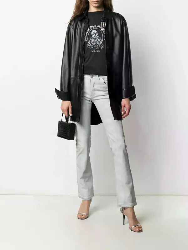 Balenciaga 2000s Logo-patch Slim Cut Jeans