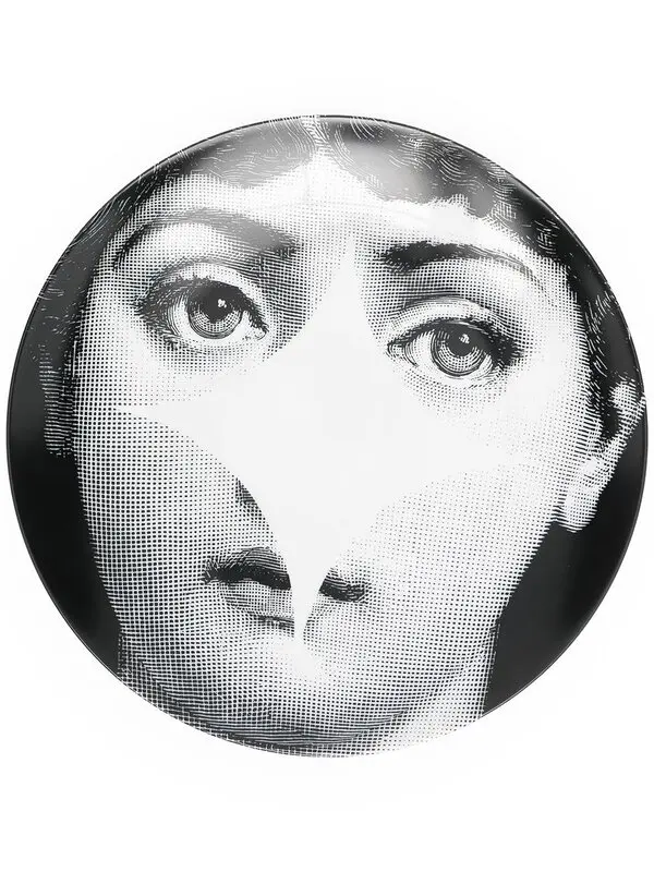 FORNASETTI Tema E Variazioni 42 Wall Plate - White
